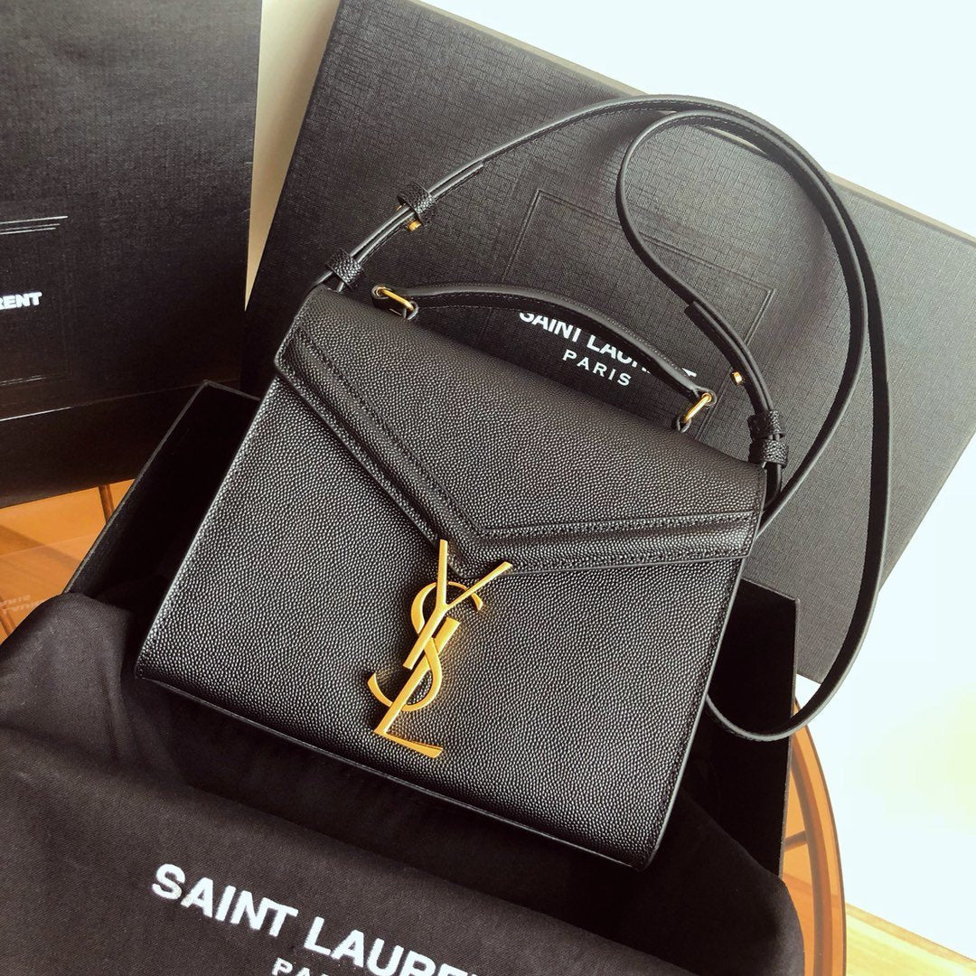 YSL Cassandra Mini Top Handle Bag Black – Zero Avenue